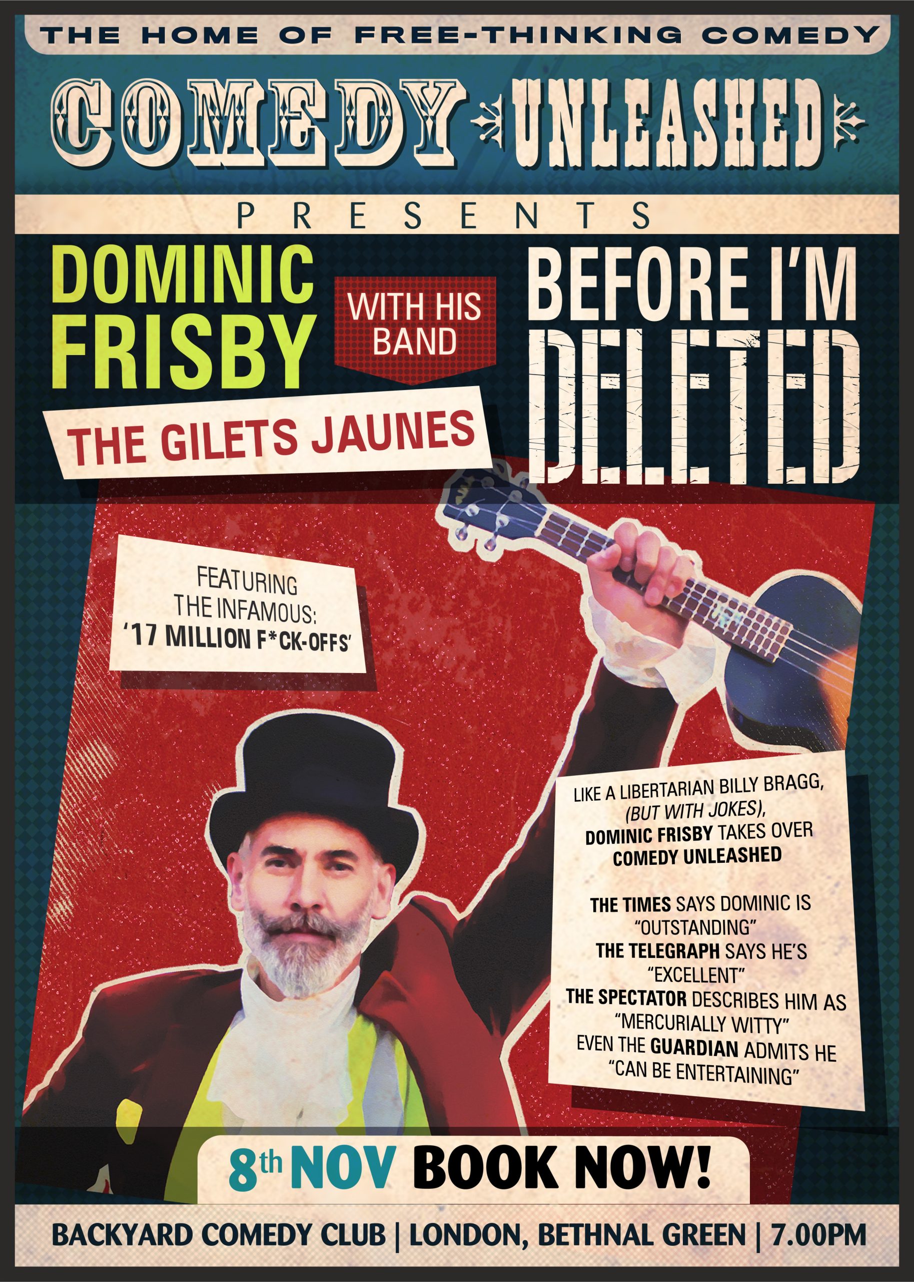 Before I'm Deleted - Comedy Unleashed November 8 - DominicFrisby.com